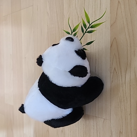 None | Toys | Panda Toy With Soft Bamboo Leave Panda Plush Toy 8 ...